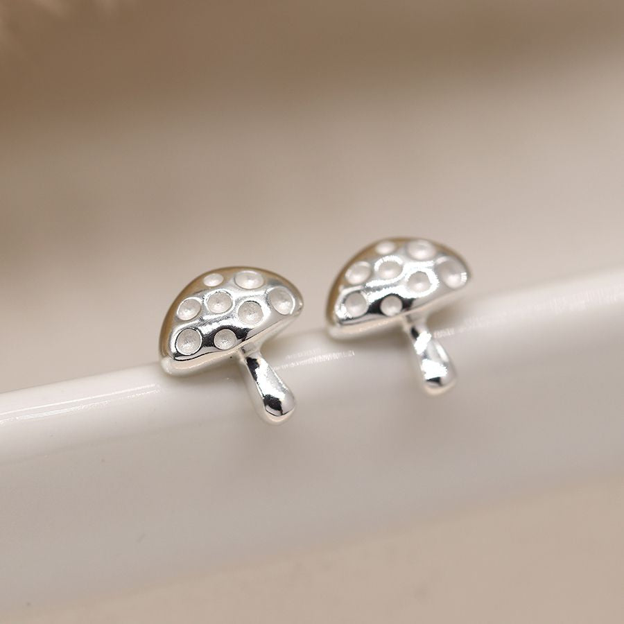 Sterling silver toadstool earrings – Pippin Gifts Ltd