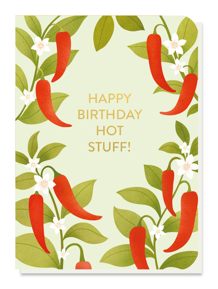 Chilli Pepper Birthday Card with seeds – Pippin Gifts Ltd