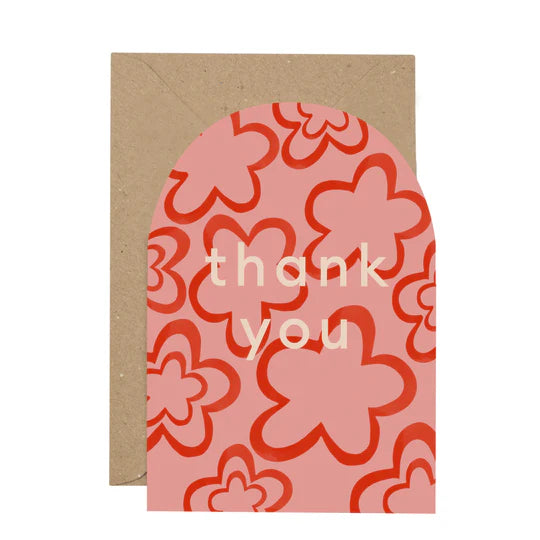 Thank You Curved card – Pippin Gifts Ltd