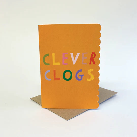 Clever Clogs card – Pippin Gifts Ltd