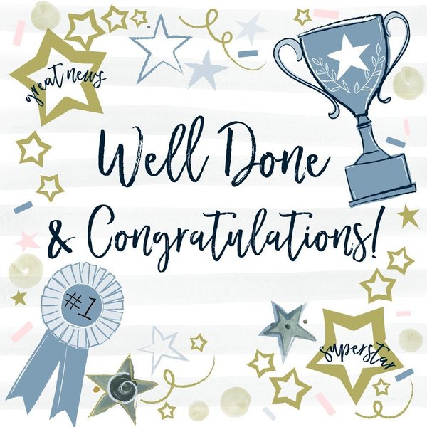Well Done Well Done Card | Congratulations Card | Posty Cards