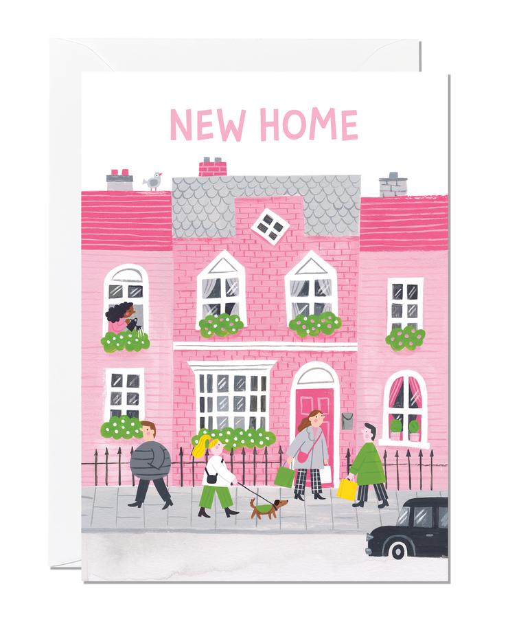 New Home - pink houses – Pippin Gifts Ltd
