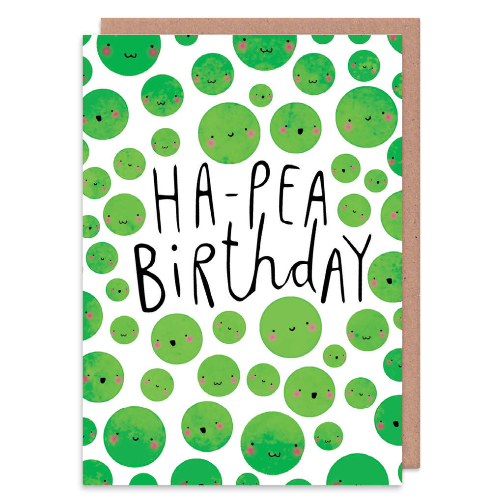 Ha Pea Birthday Greeting Card – Pippin Gifts Ltd